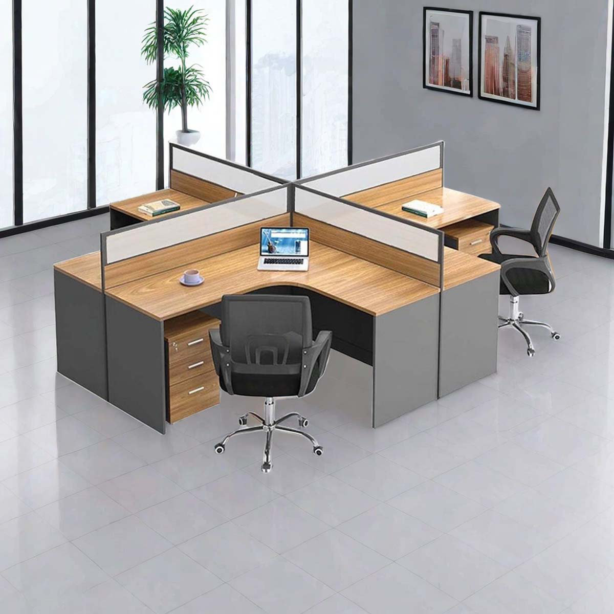 Asainvestology Executive desk Multiple desk Partition Desk - Wayfair Canada