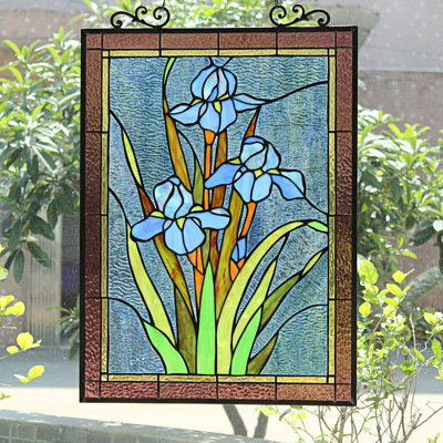 Red Barrel Studio® Floral Plants & Flowers Window Panel & Reviews | Wayfair