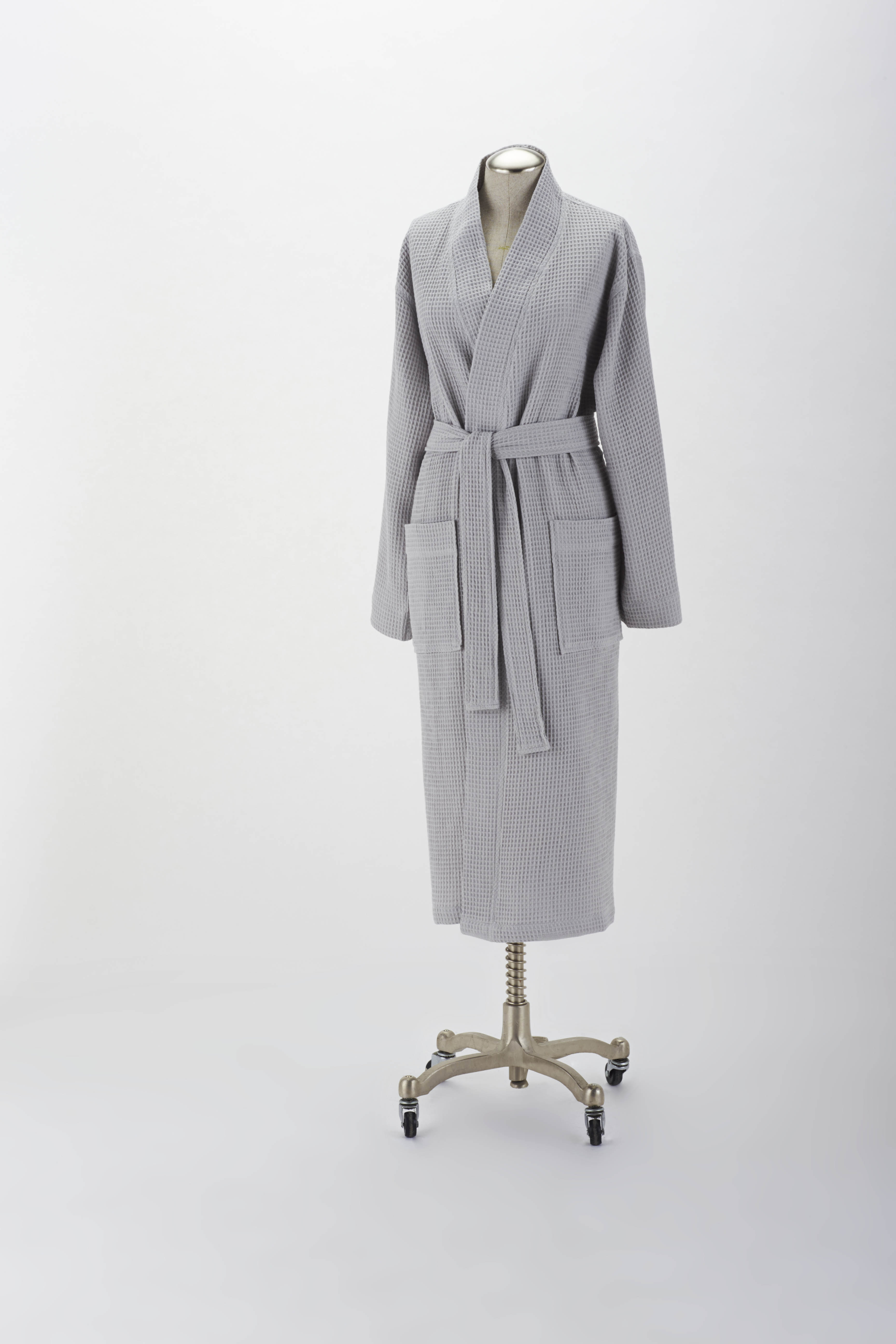 Coyuchi Unisex Organic Waffle Robe Fog & Reviews | Wayfair