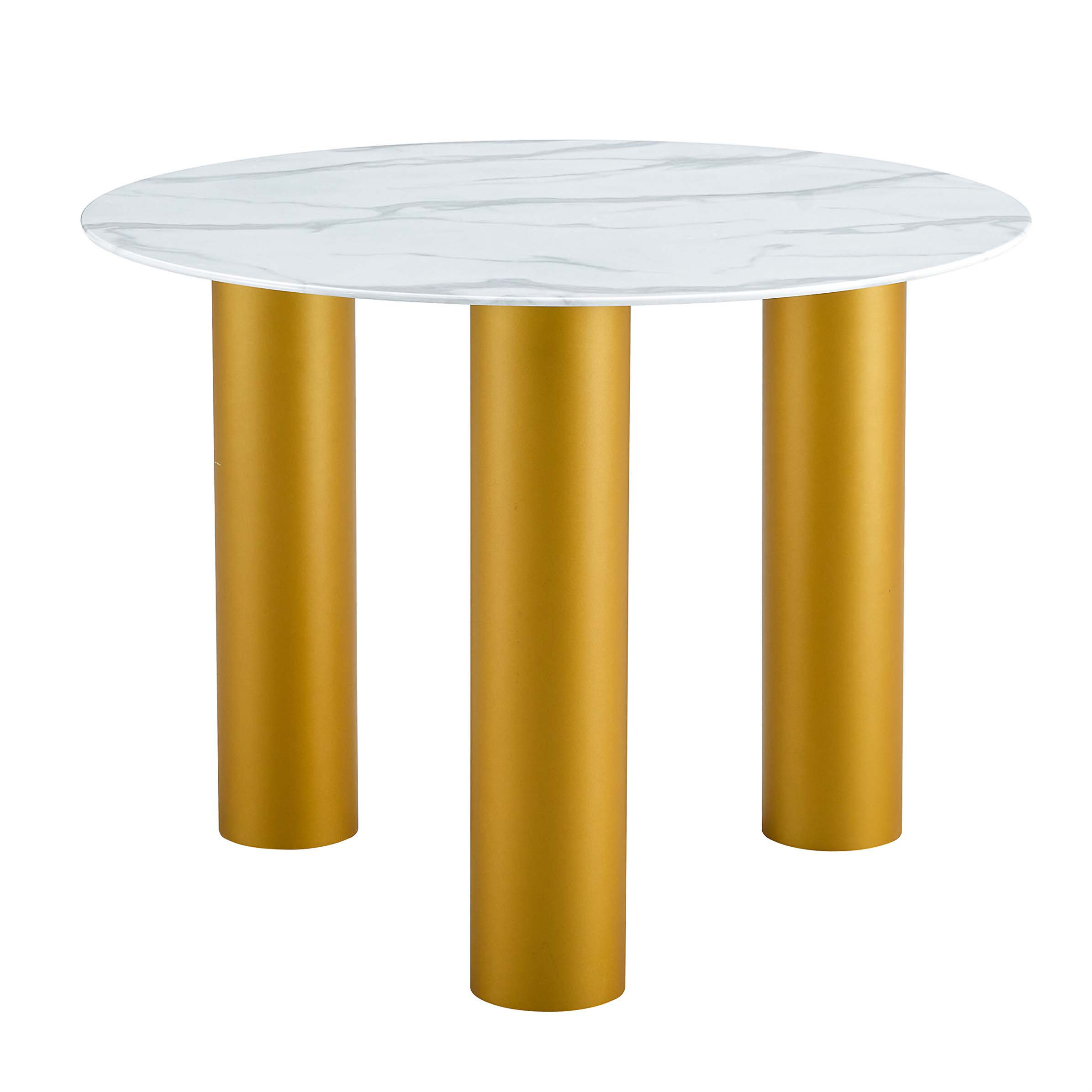 Ebern Designs Stickers Round Dining Table | Wayfair