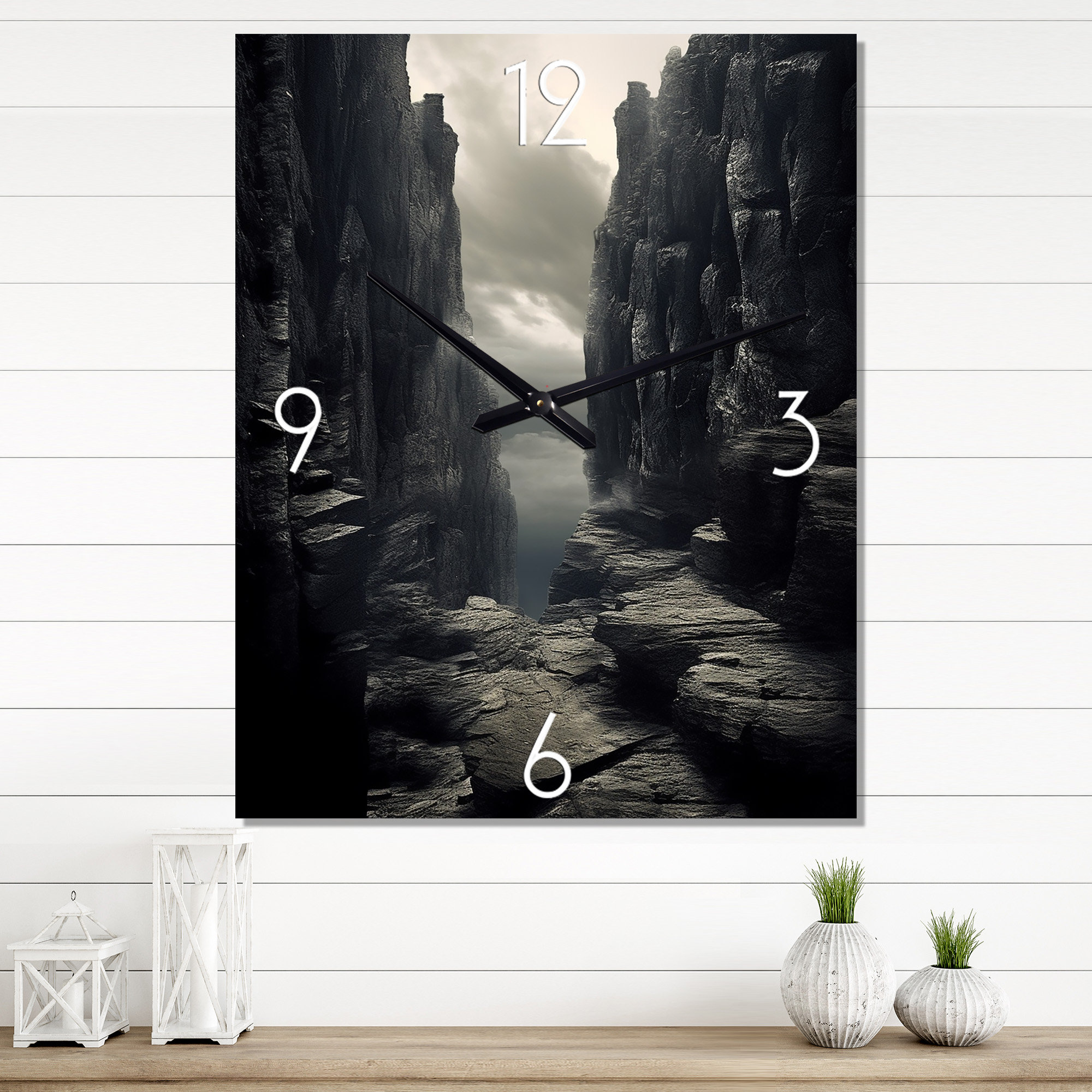 Latitude Run® Vertical Plains Immense Mountain Cliffs - Meadow Very ...