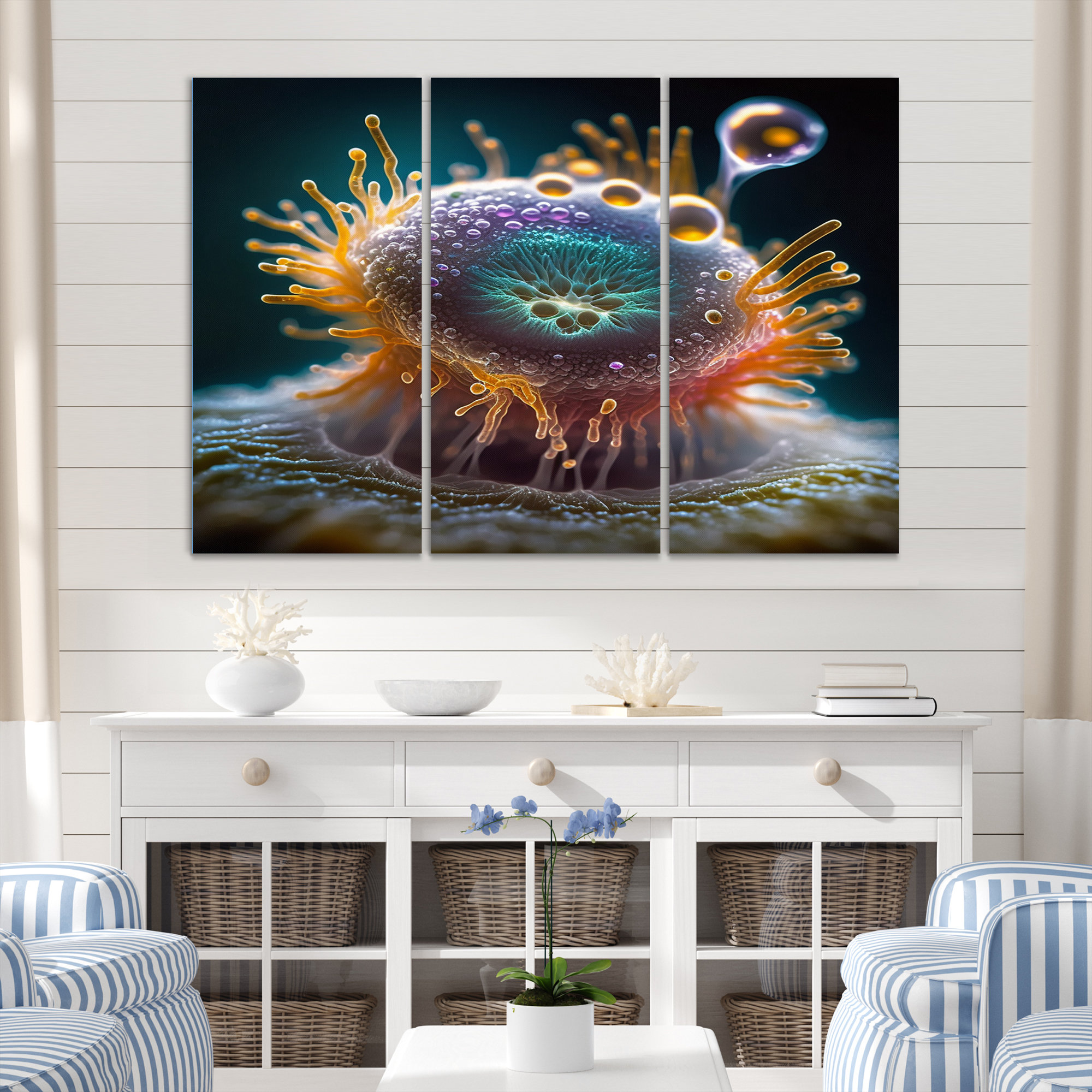 Latitude Run® Macro Photography Of Marine Cells V - Marine Animals Wall ...