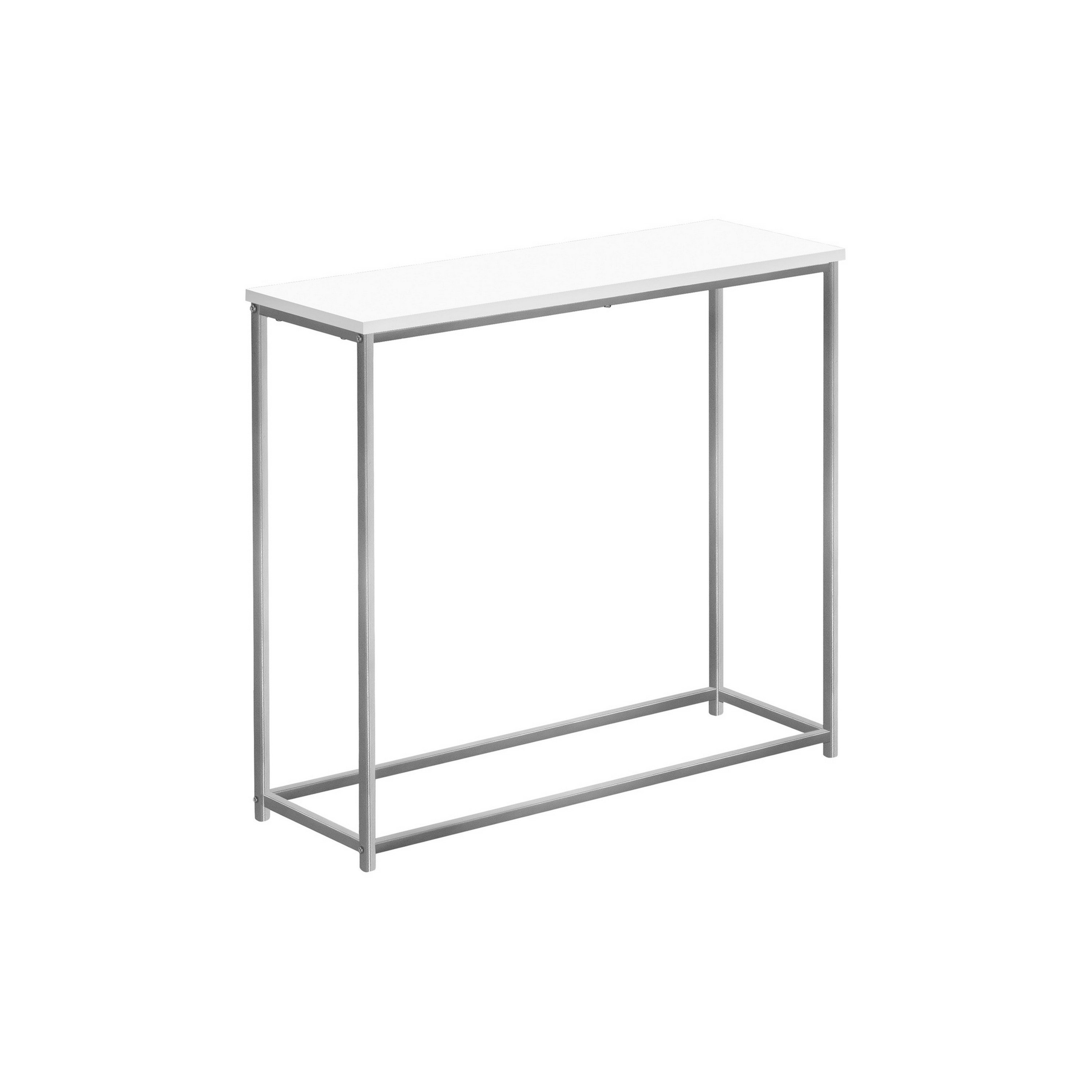 Benjara Kip Sofa Console Table, 32 Inch Narrow Top, Open Metal Frame ...