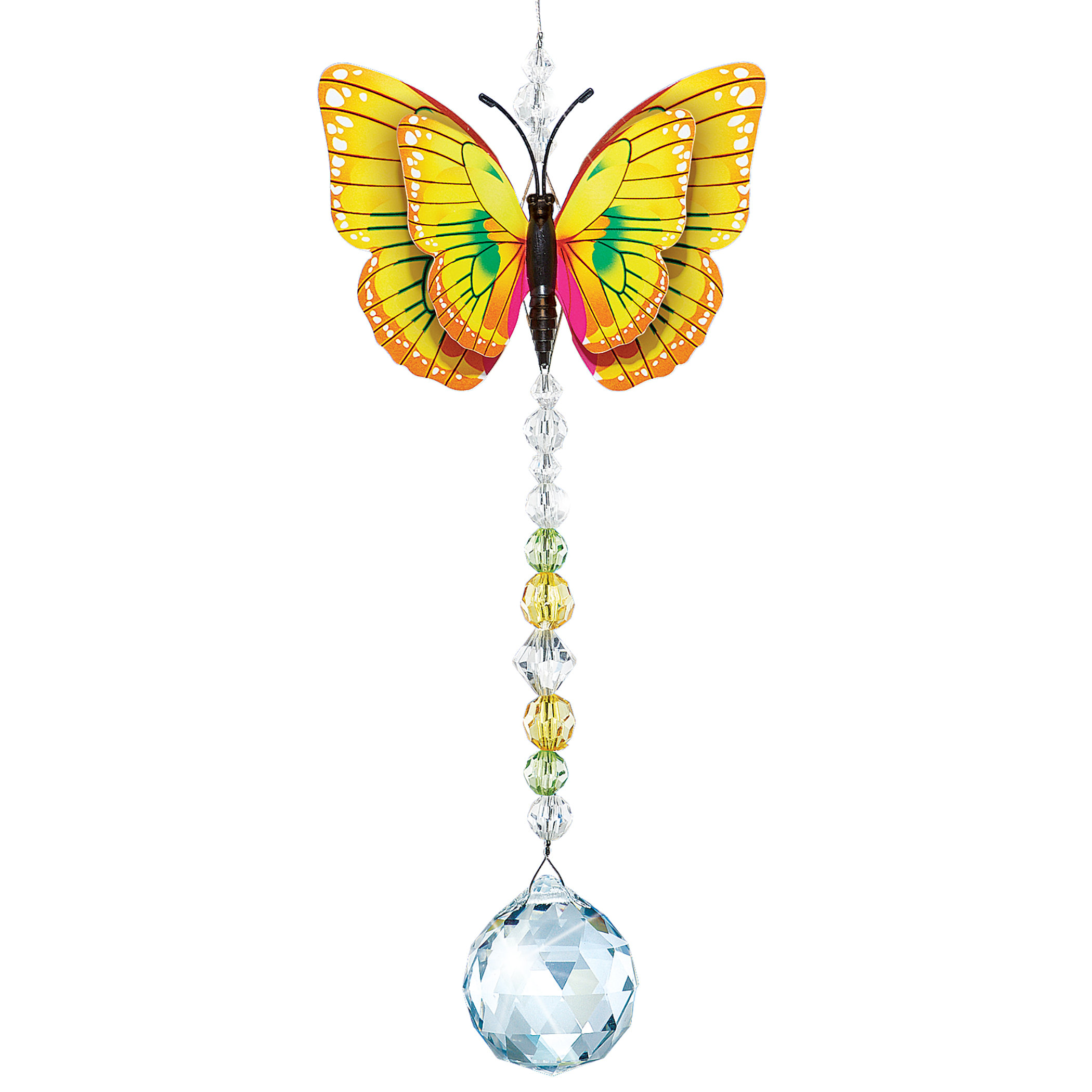 Arlmont & Co. 3D Sparkling Crystal Butterfly Suncatcher - Wayfair Canada