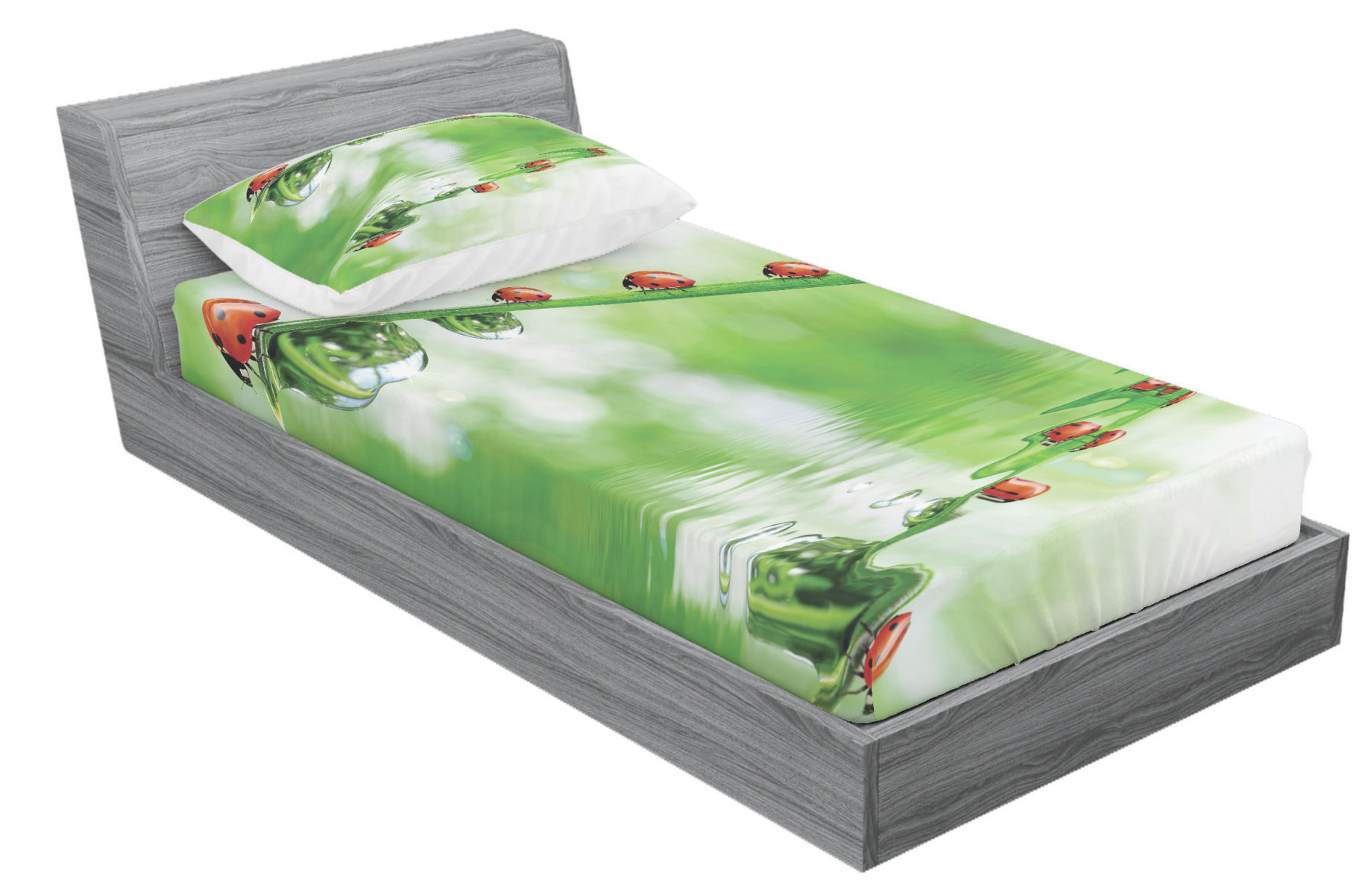 Ambesonne Ladybugs Sheet Set | Wayfair