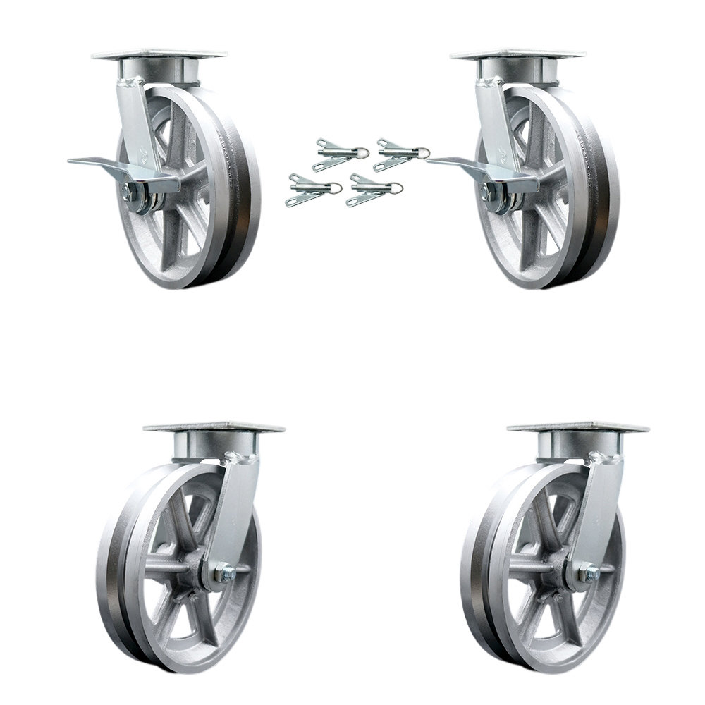 Service Caster 4 Piece Semi Steel Caster Set - Wayfair Canada