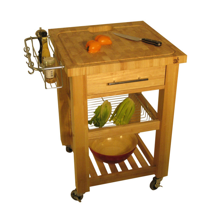 Ebern Designs Sydney Wood Kitchen Cart & Reviews - Wayfair Canada