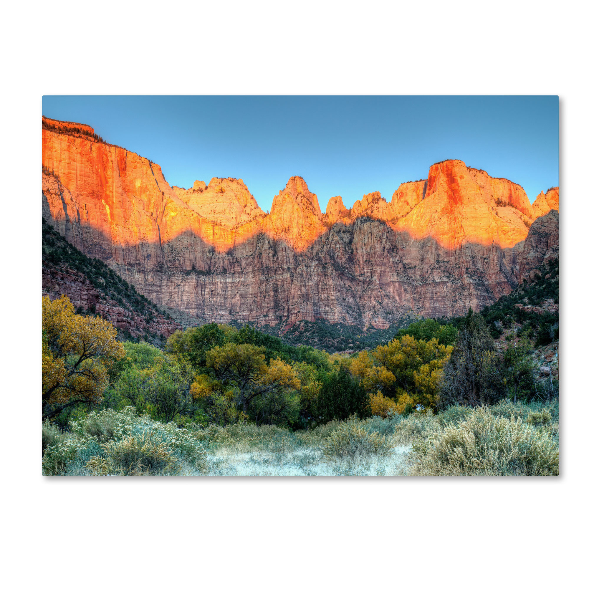 Trademark Fine Art 'Zion Sunrise' by Pierre Leclerc Photographic Print ...