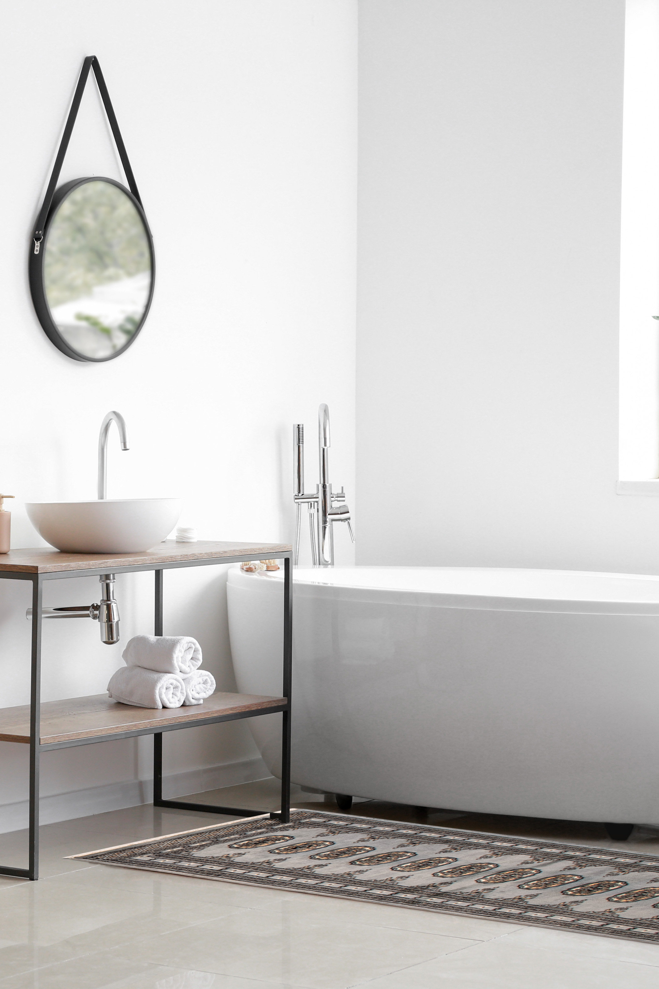 Isabelline Zaviel One-of-a-Kind 2'0" X 6'0" New Age Runner Wool Area ...