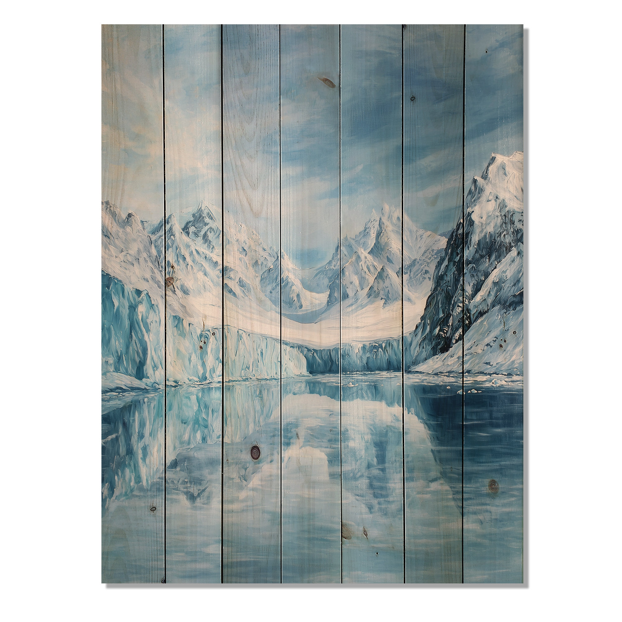 Ophelia & Co. Glacial Grandeur In Antarctica II - Alaska Landscape Wood ...