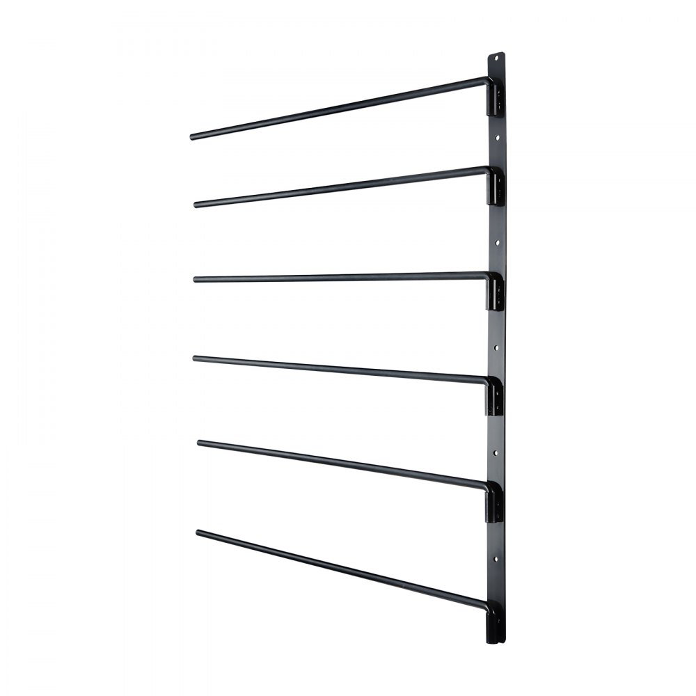 VEVOR Wall Mounted Saddle Rack Six Tiers English & Western Horse Saddle ...