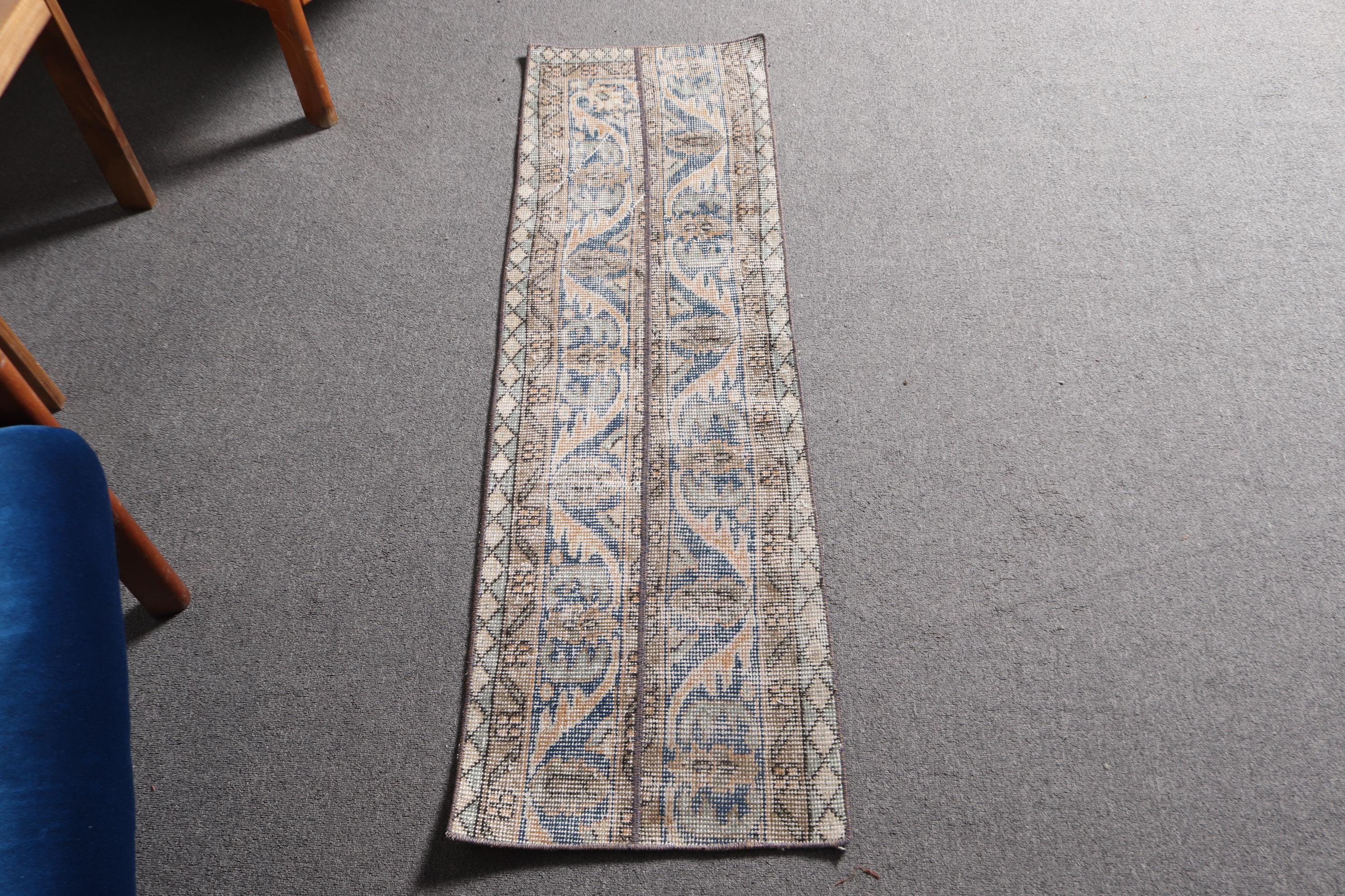 Bungalow Rose Vintage Beige Turkish Patchwork Rug: Antique Small Wool ...