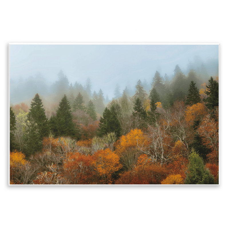 Union Rustic Autumn Mountain Overview Wall Plaque, design by D. Burt ...