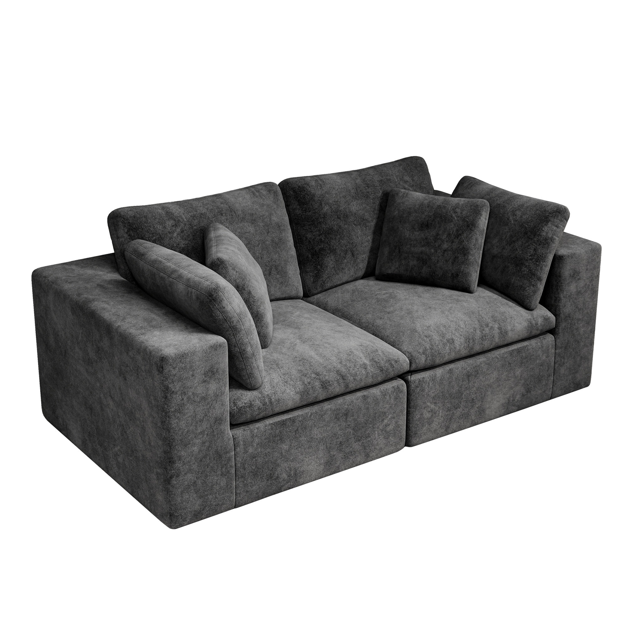 Wrought Studio™ Modular Sectional Sofa Seat,Upholstered Compressed ...