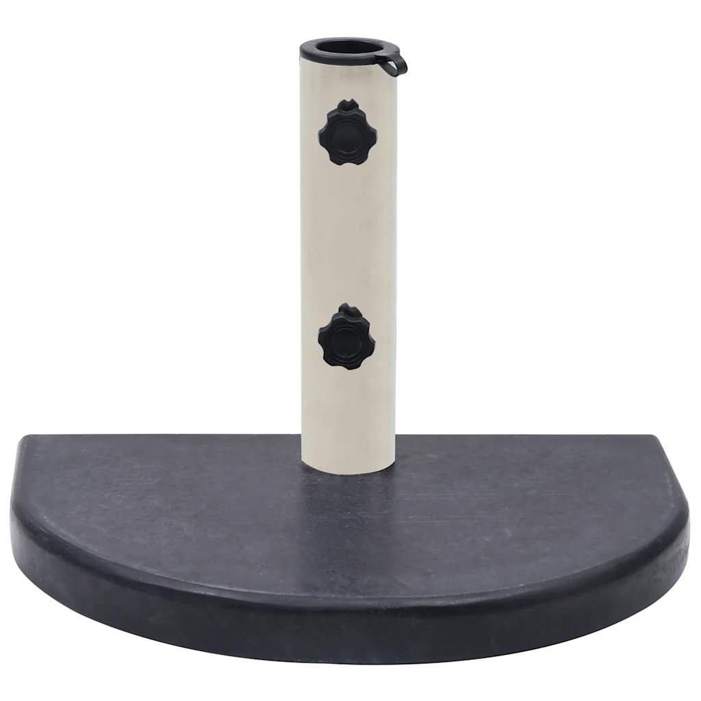 Latitude Run® Black Granite Umbrella Base Stainless Steel Tube Compact ...