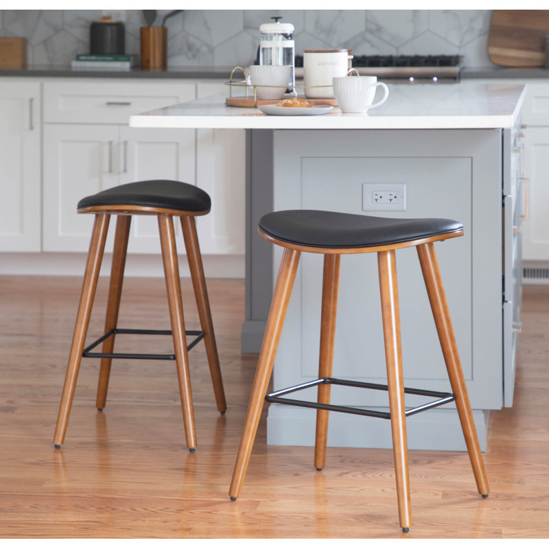 Wade Logan® Cabott Upholstered Counter Stool & Reviews | Wayfair