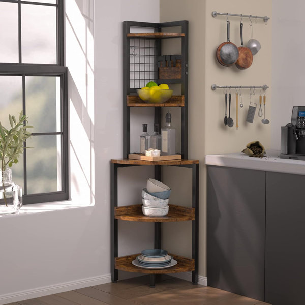 Borough Wharf 5 Tier Corner Shelves Bookcase | Wayfair.co.uk