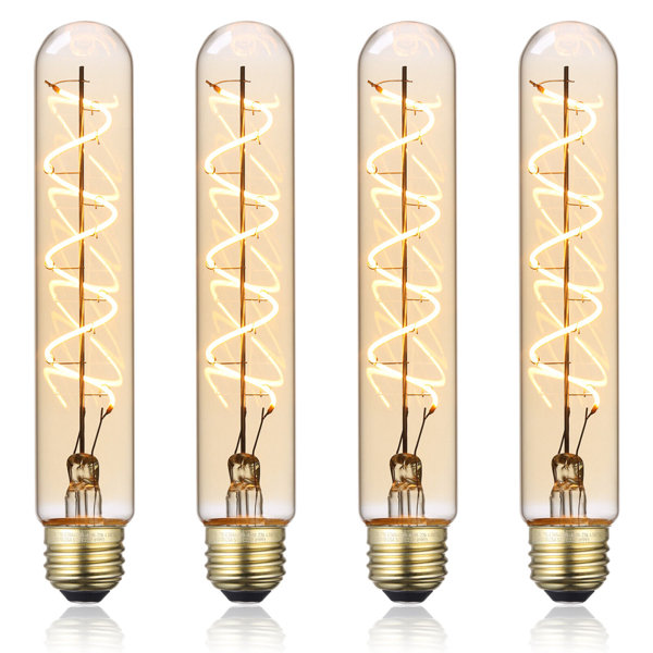 TORCHSTAR LED Vintage Filament Bulb T10, Tubular Edison Bulb Dimmabl ...
