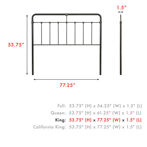Williston Forge Metal Headboard & Reviews | Wayfair
