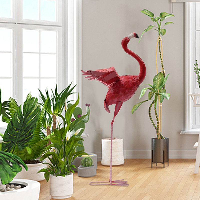 Bay Isle Home™ Ridenour Flamingo Garden Statue | Wayfair
