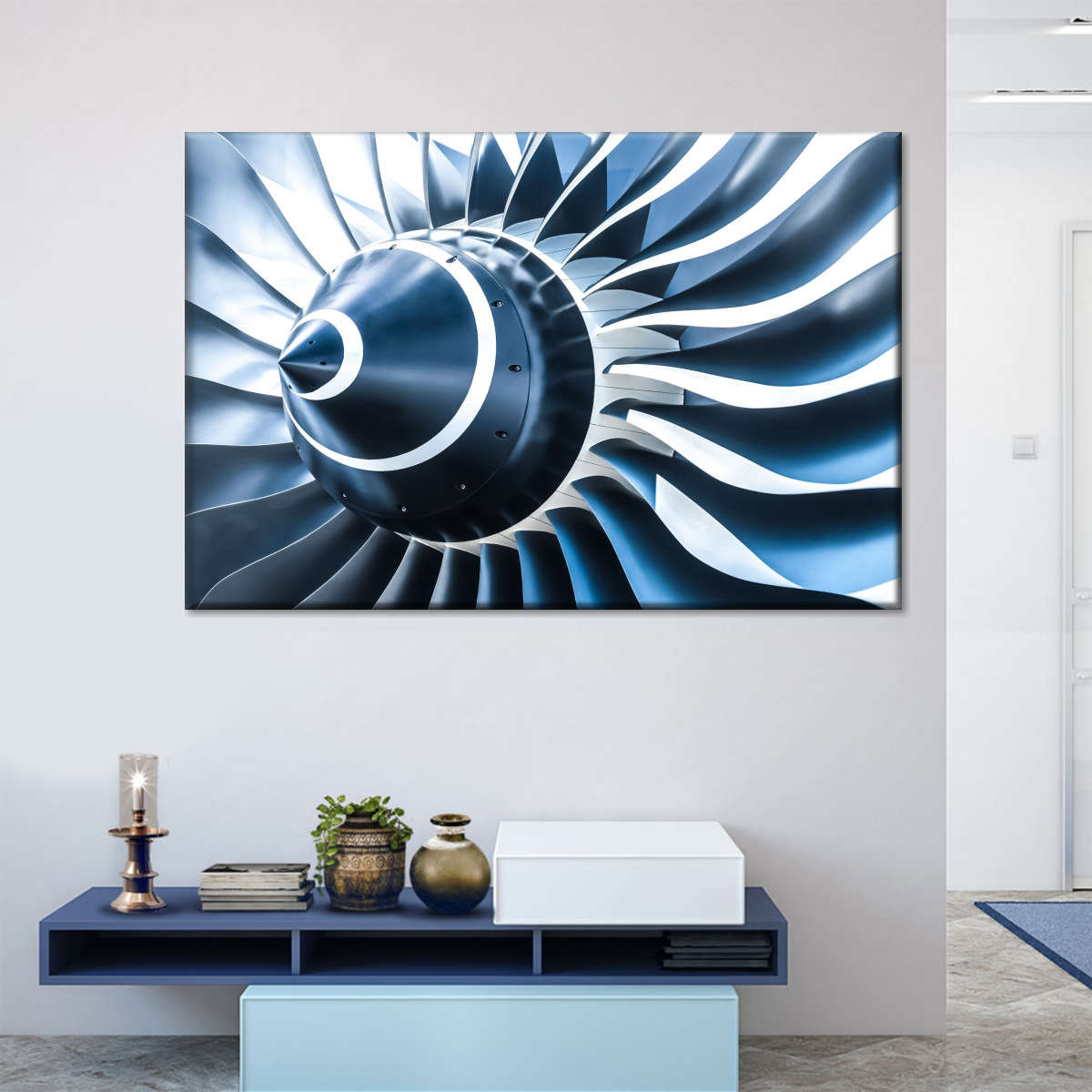 17 Stories Aircraft Engine Canvas Print - Wayfair Canada