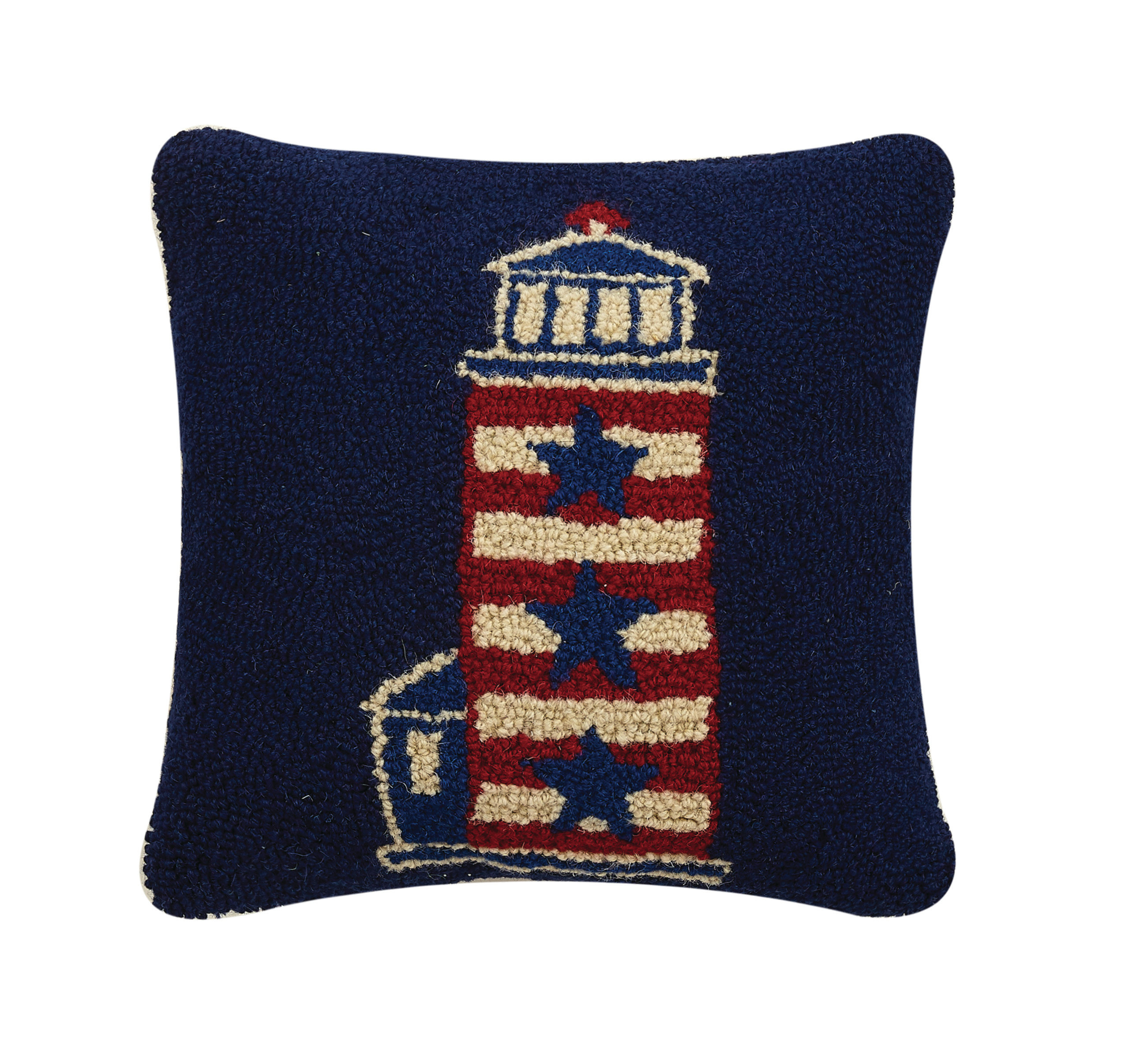 Longshore Tides Kellen Lighthouse Hook Throw Pillow | Wayfair