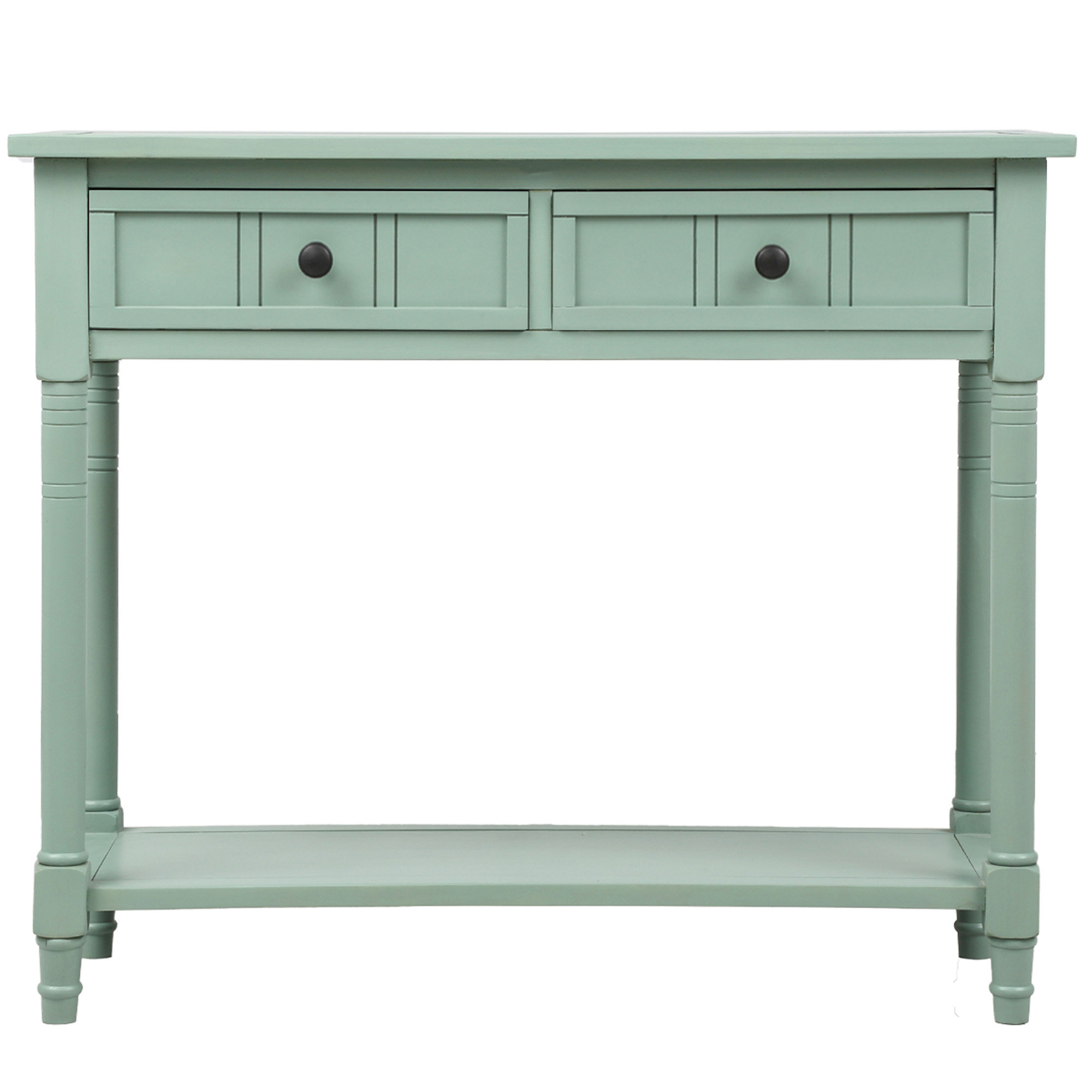 Alcott Hill® Exquisite Console Table With Two Drawers And Bottom Shelf ...