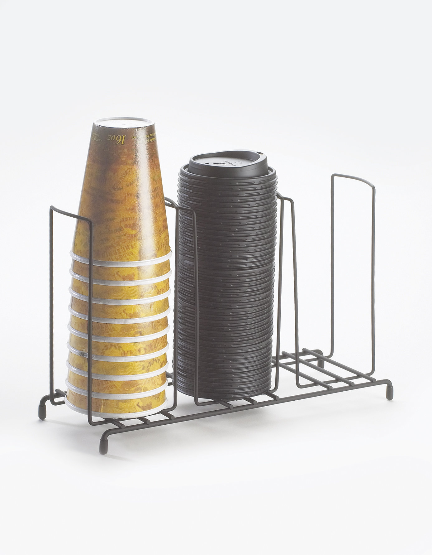 Cal-Mil Iron Black 3-Section Countertop Cup and Lid Organizer - Wayfair ...