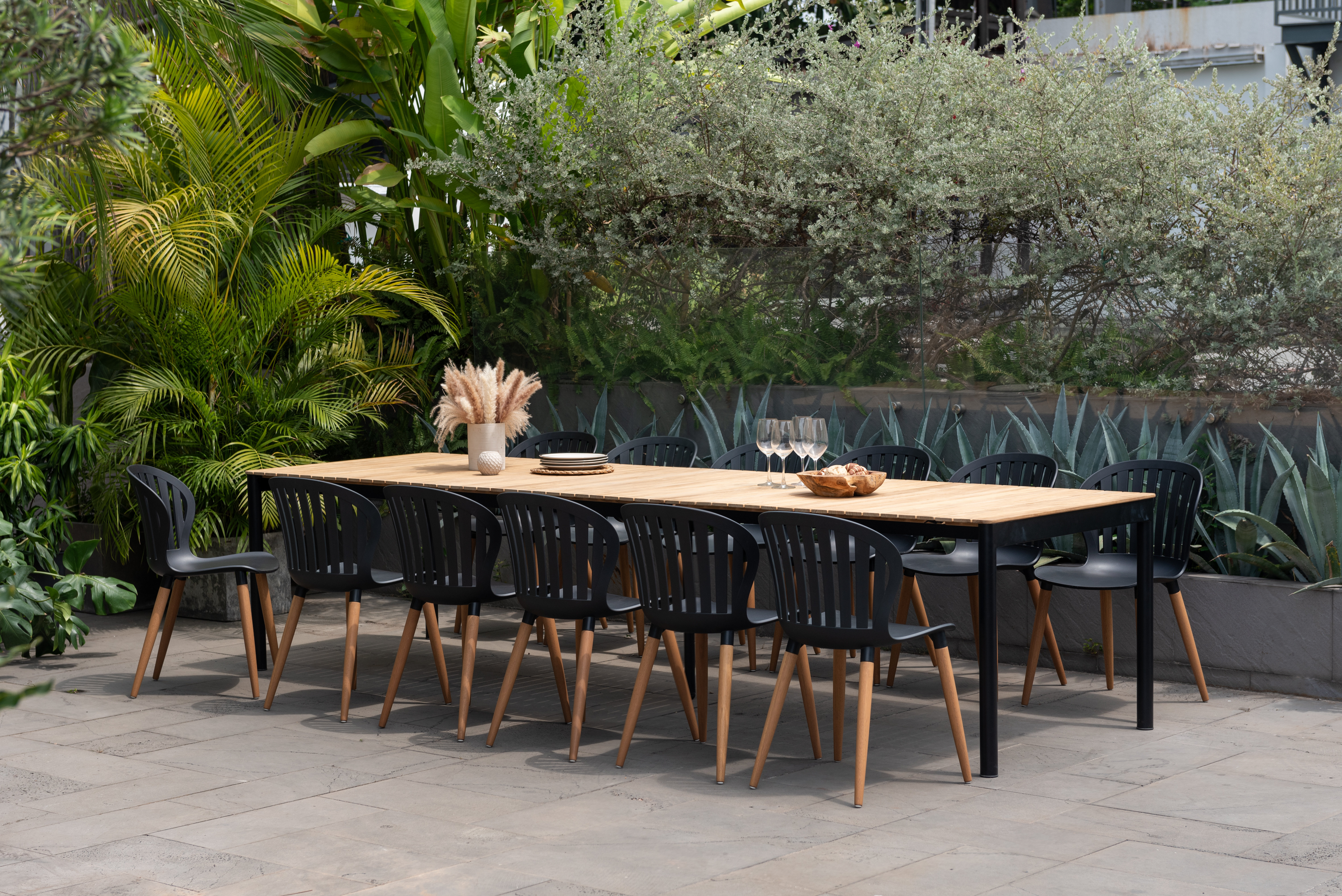 Lark Manor™ Carliegh 13 Piece Mirus Rectangular Extedable Dining Set ...