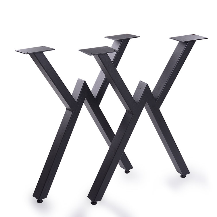 Symple Stuff Black metal table frame, 55 x 72cm | Wayfair.co.uk