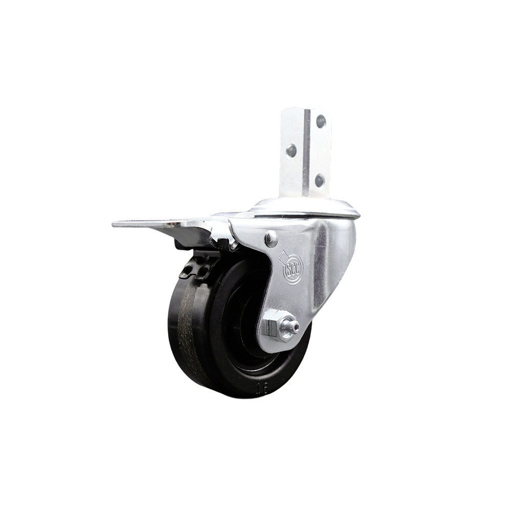 Service Caster Swivel Square Stem Caster with Total Lock Brake | Wayfair
