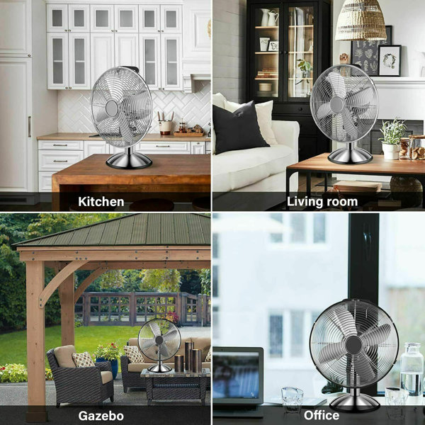 Simple Deluxe 12inch Metal Table Fan & Reviews | Wayfair