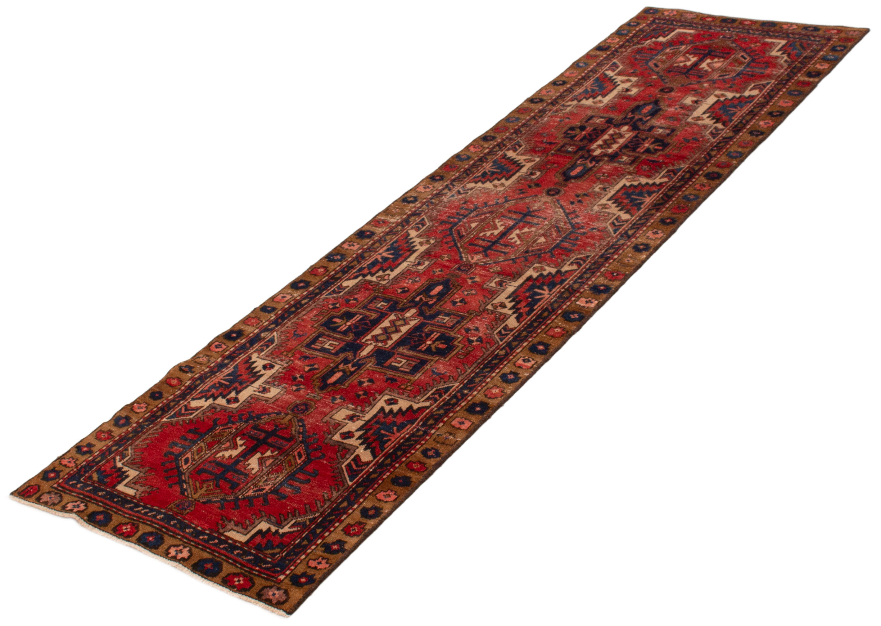 Isabelline Baiel One-of-a-Kind Runner 3'2" X 11' 1990s Runner Wool Area ...