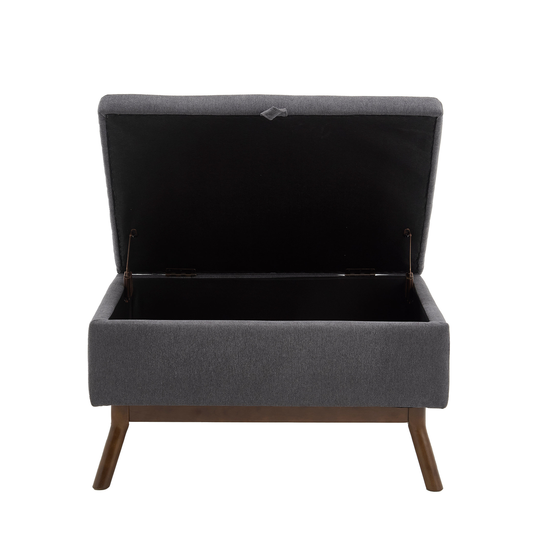 17 Stories Mid-Century Modern Square Coffee Table Storage Bench ...