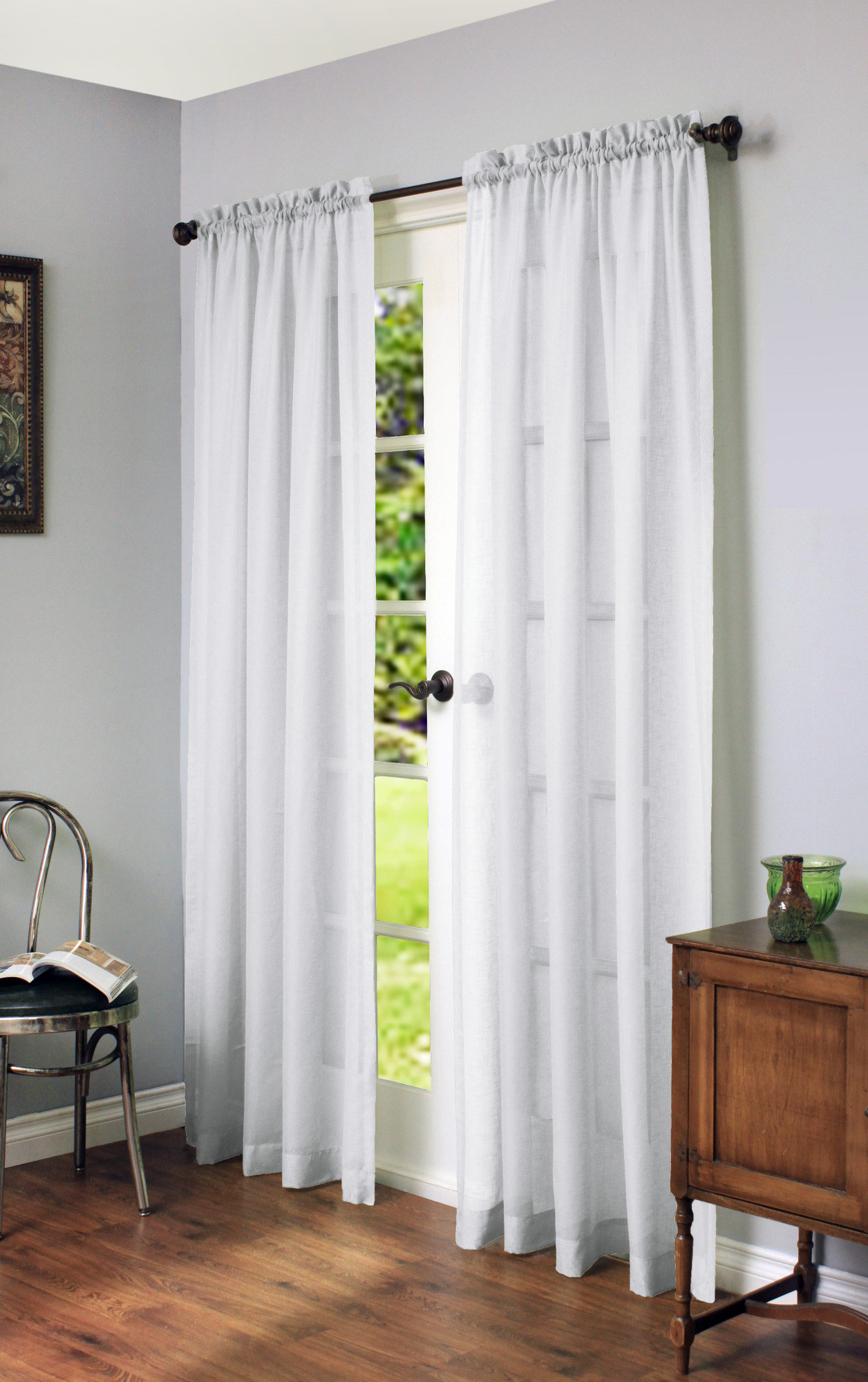 Latitude Run® Varhol Polyester Sheer Curtain | Wayfair