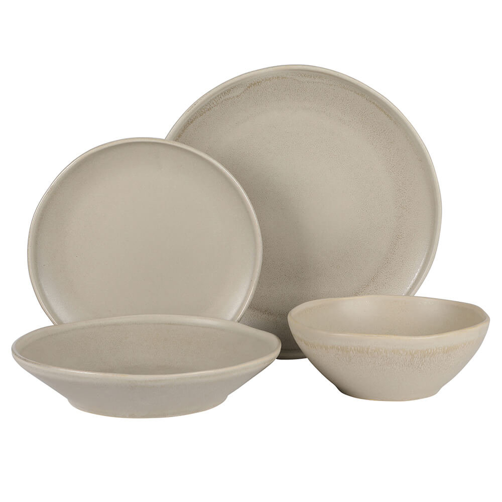 Gibson Elite Island Cove 16 Piece (Service for 4) Plates and Bowls ...