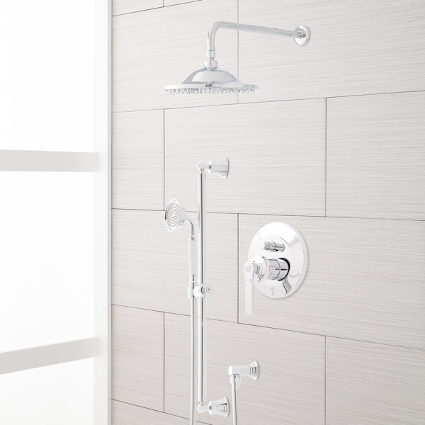 Signature Hardware Cooper Complete Shower System with Rough-in Valve ...