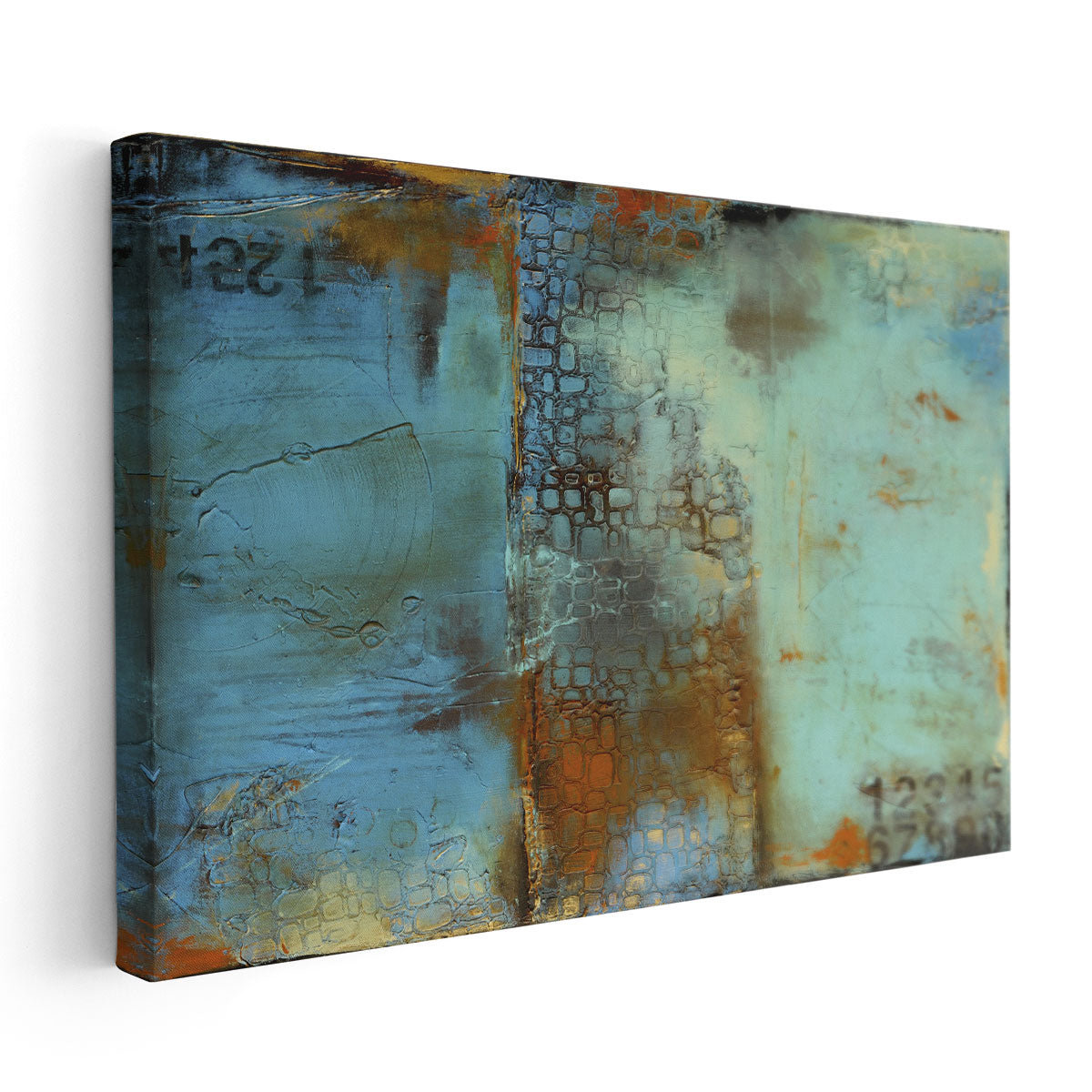 17 Stories Deja Blue - Canvas Print Wall Art | Wayfair