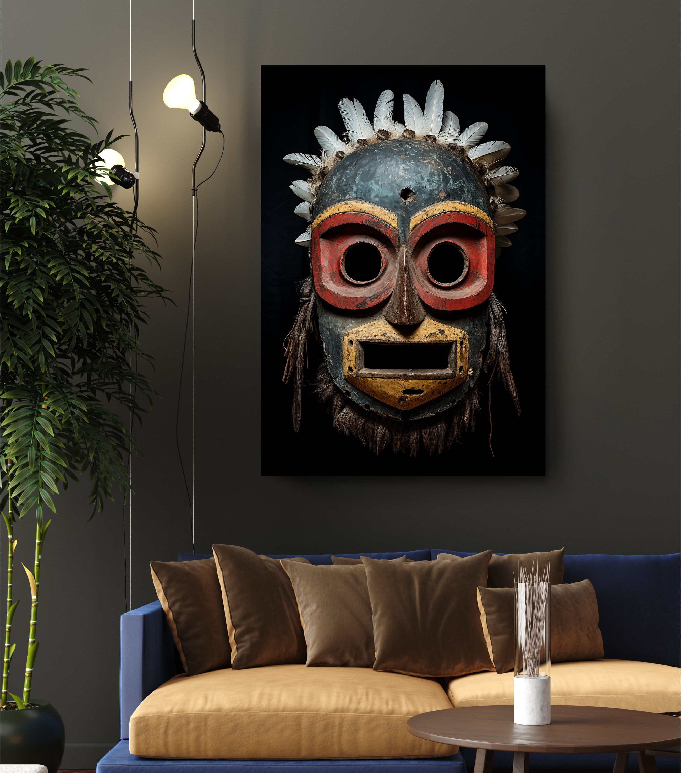 Bungalow Rose Guardian Of Wisdom African Mask Africa Edition Canvas ...