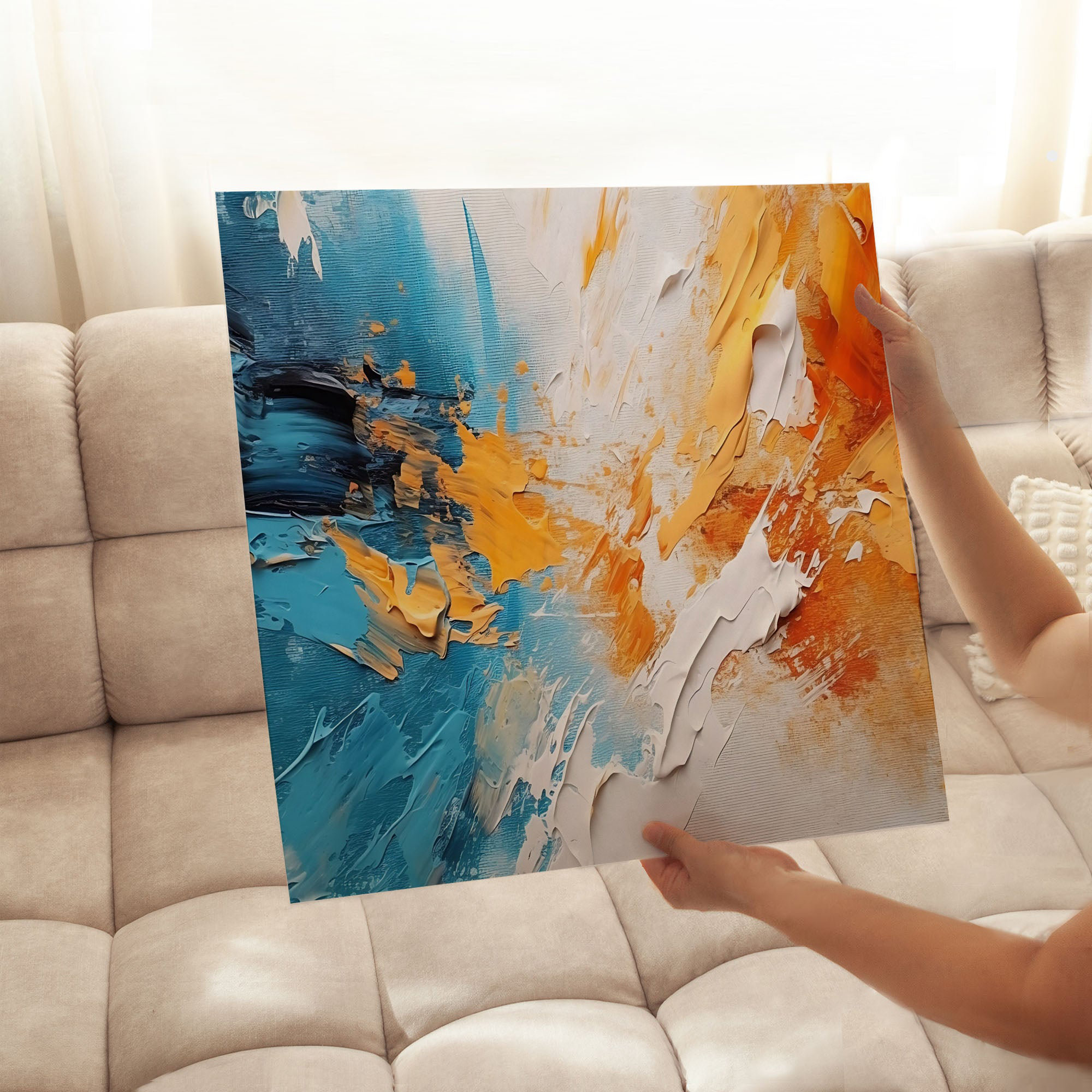Wrought Studio™ Abstract Strokes of Time Transitional Unframed Art ...