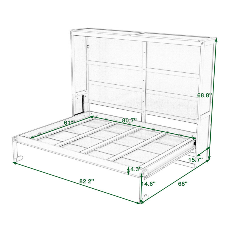 Viv + Rae™ Hartzell Wooden Murphy Bed & Reviews | Wayfair