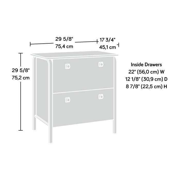 17 Stories Fusami 29.685'' Wide 2 -Drawer File Cabinet | Wayfair