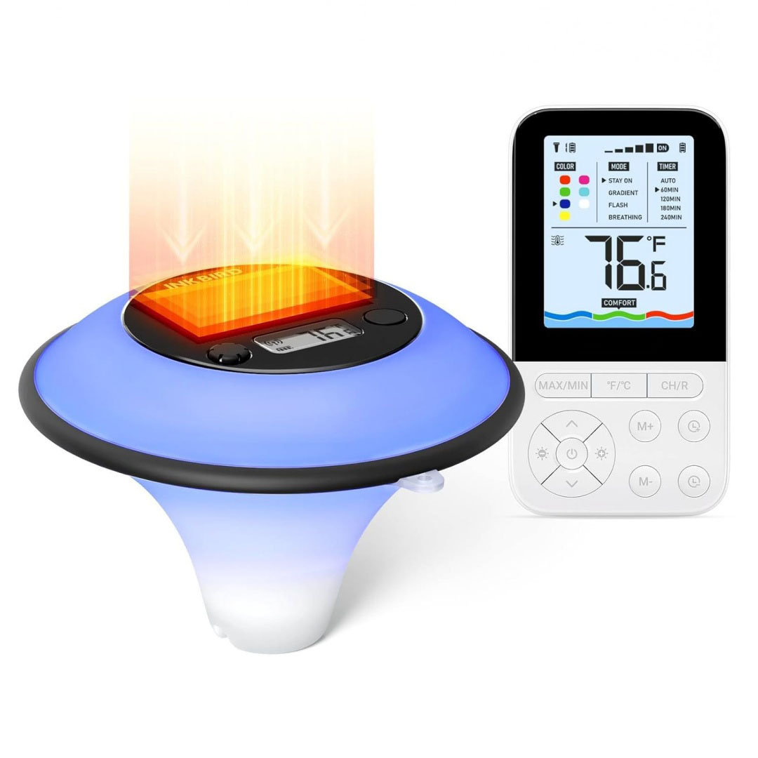 DESIGN SHOP BY SHELL Solar Powered Wireless Pool Thermometer With ...