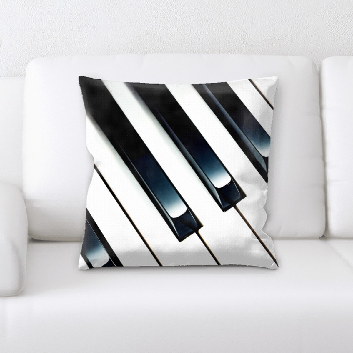 Rug Tycoon Piano Close up Throw Pillow | Wayfair