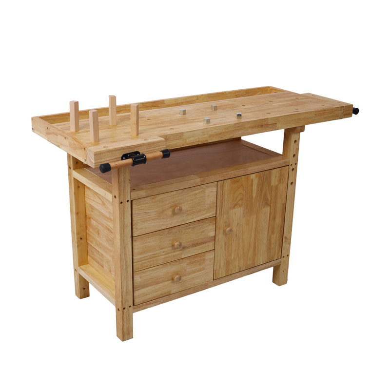 WFX Utility™ 55'' W Wood Top Workbench | Wayfair