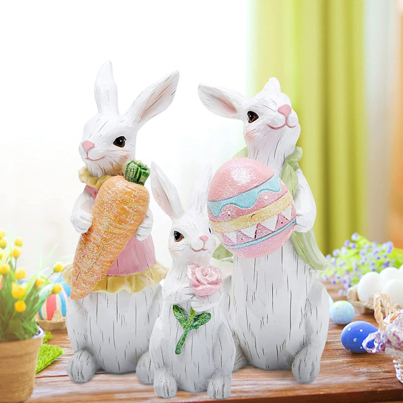 The Holiday Aisle® Bunny Figurines | Wayfair