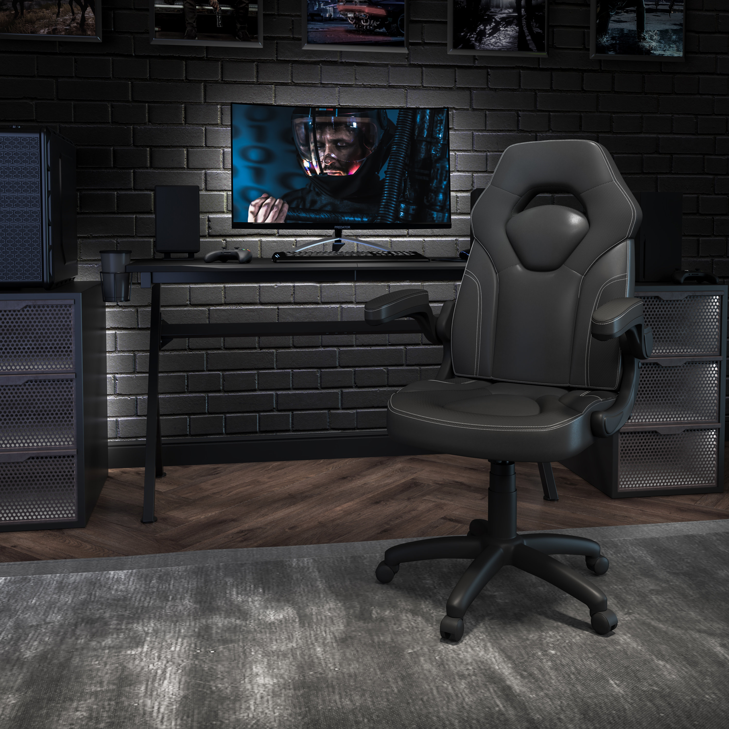 Inbox Zero Ariquer High-Back Racing Style Gaming Chair with Headrest ...