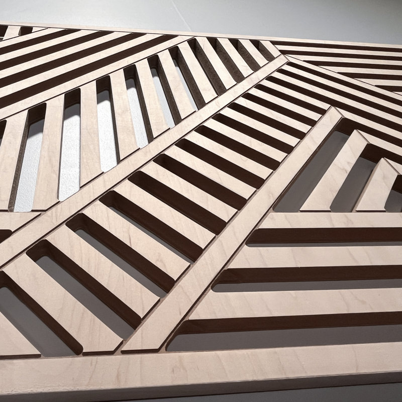 Other Furniture Geometric Cutouts Wood Wall Art | Wayfair