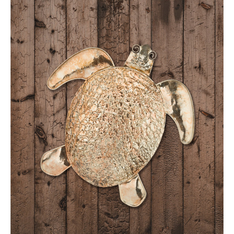 Regal Art & Gift Gold Textured Wall Decor - Sea Turtle | Wayfair