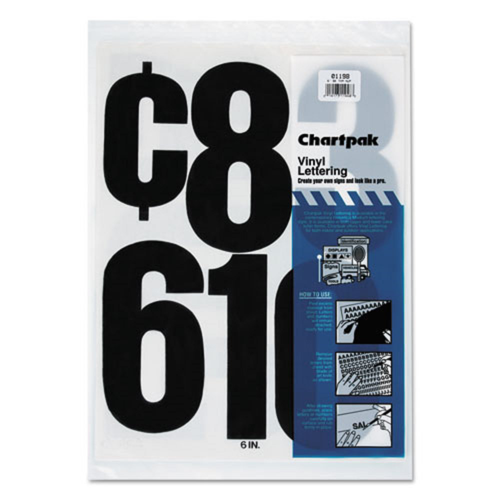 Higgins Chartpak Press-On Vinyl Numbers | Wayfair